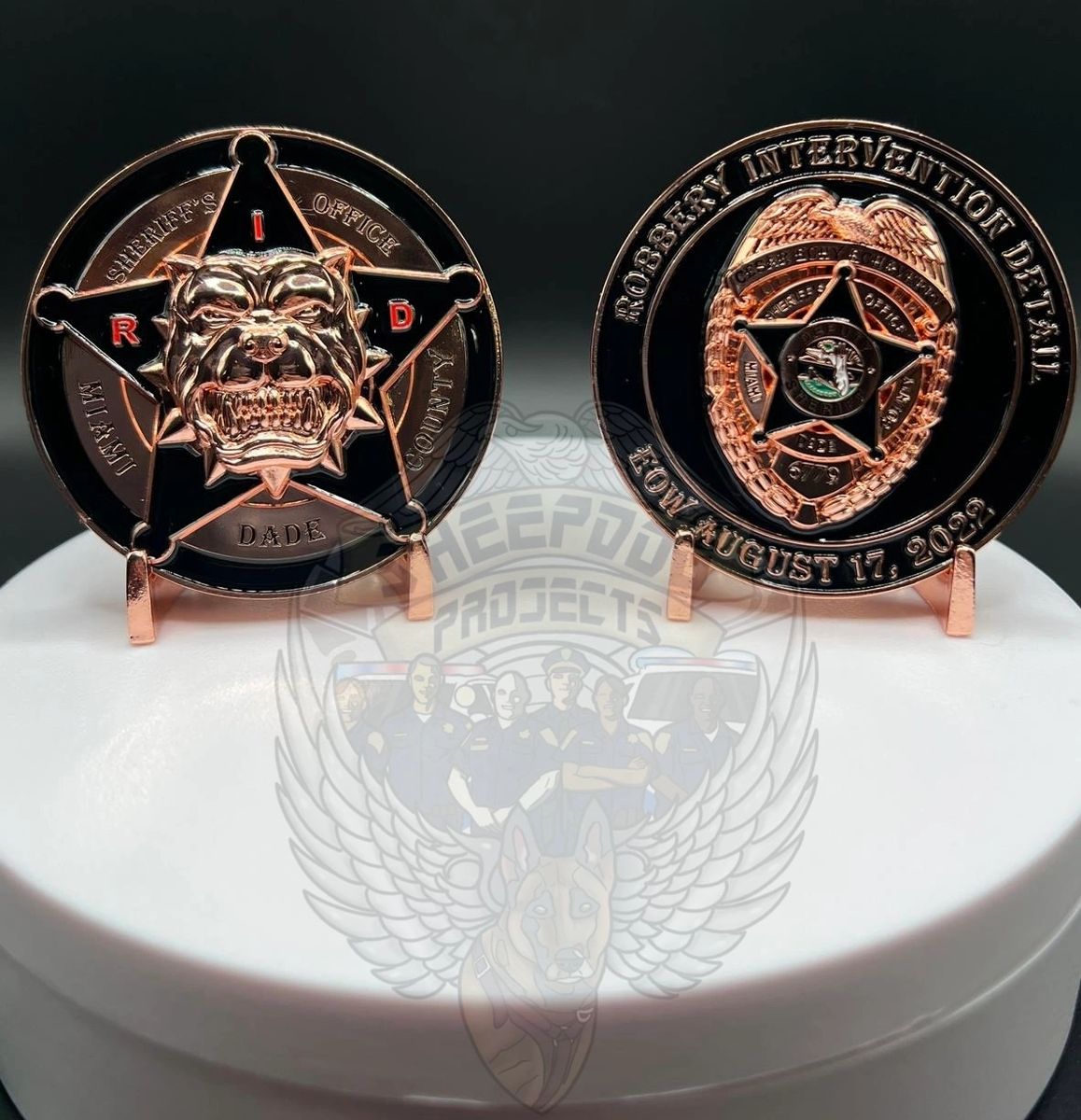 Miami-Dade Police Department (R.I.D.) “Echy” E.O.W. "2 Year Anniversary" Challenge Coin